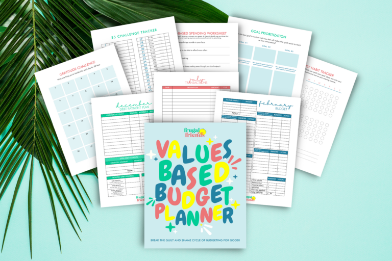 Values Based Budget Planner Special Offer – The Frugal Friends Podcast